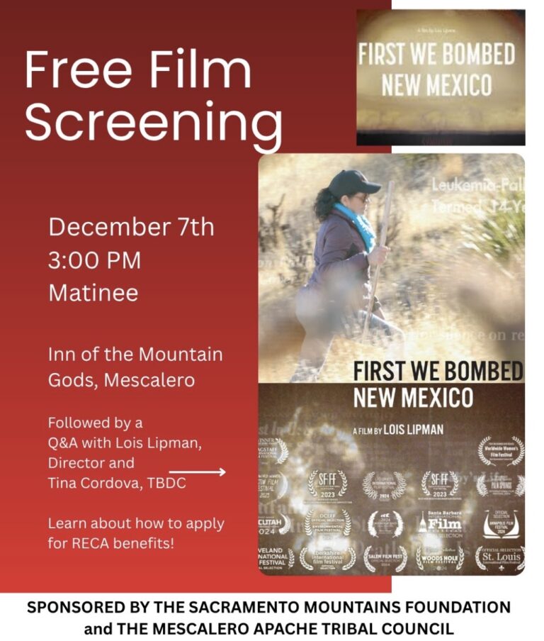 Free Movie Screening: - Official Website of the Mescalero Apache Tribe
